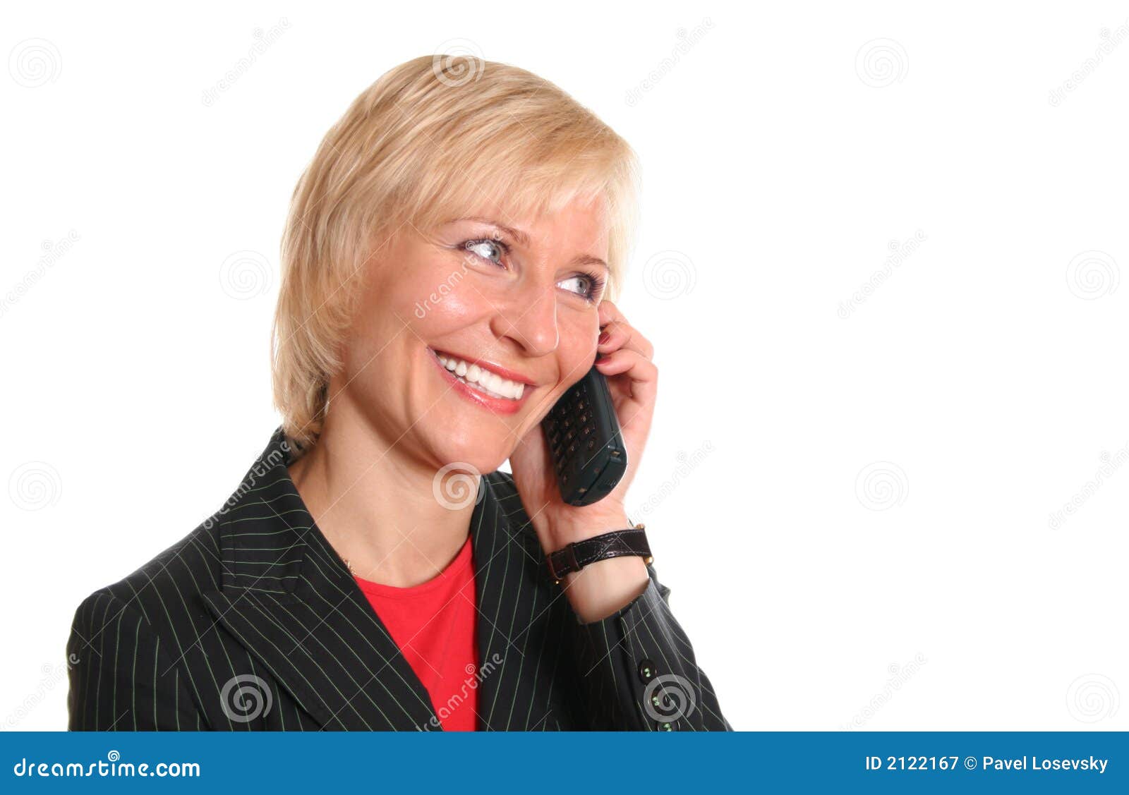 Blond woman with phone stock image. Image of caucasian - 2122167