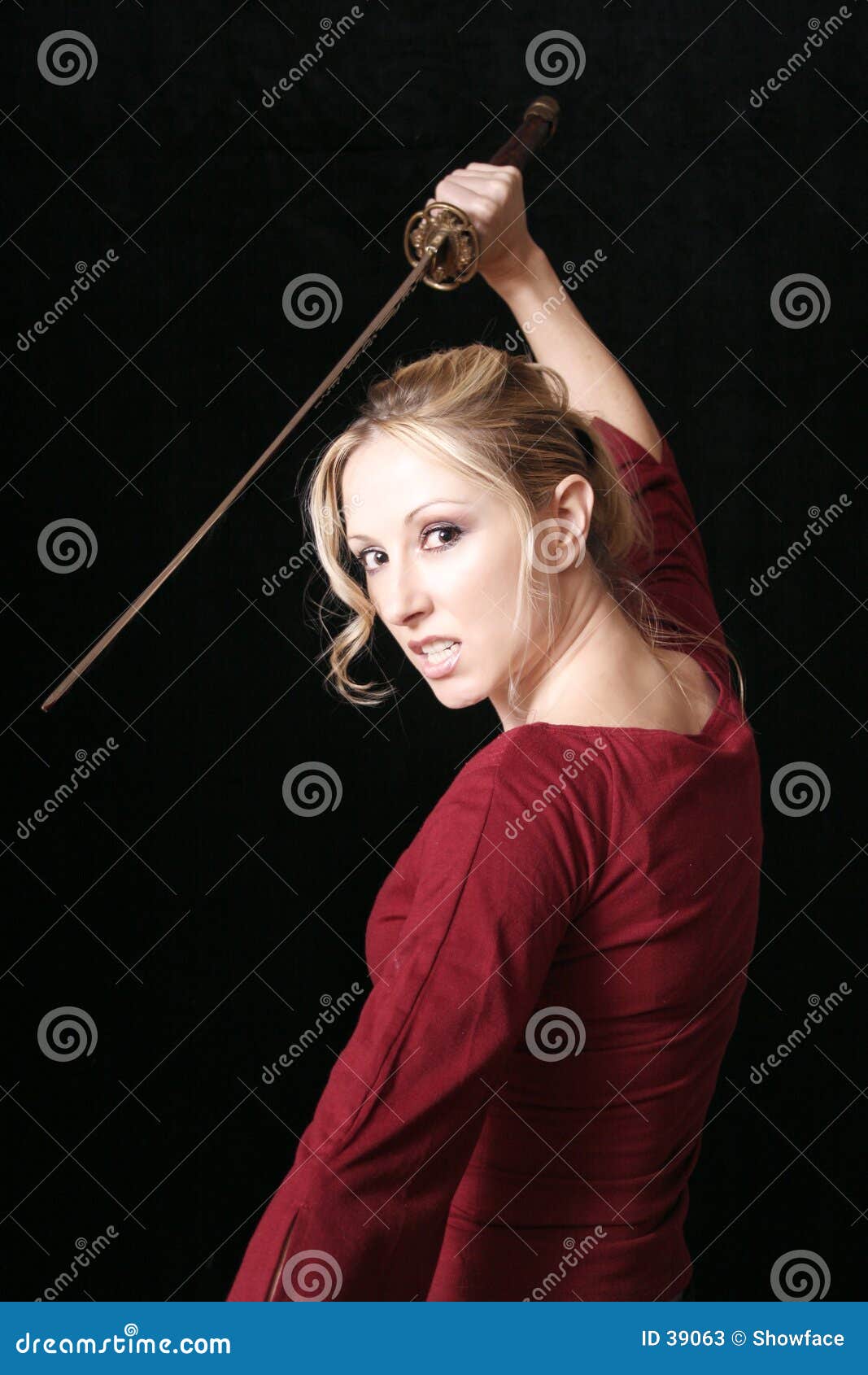 Blonde Assassin stock image. Image of asian, arts, crime - 39063