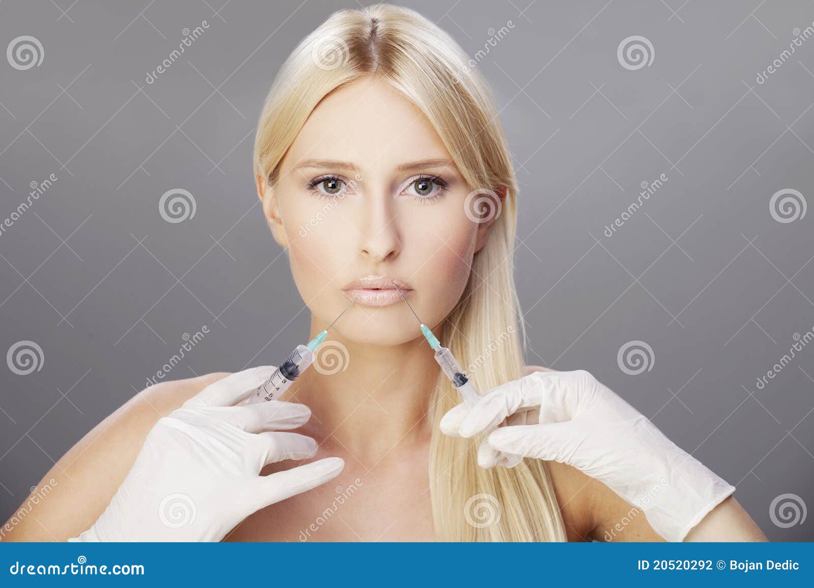 Blonde and Botox Injection 2 Stock Photo - Image of care, healthy: 20520292