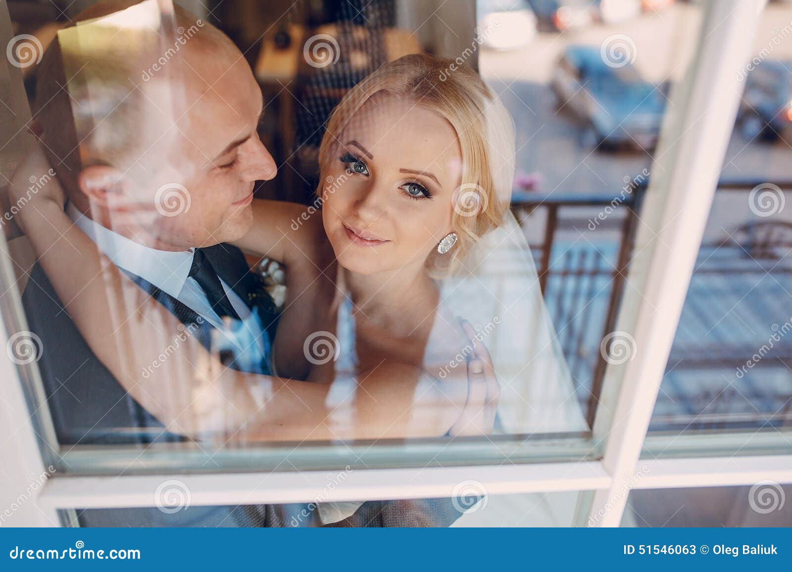 Blonde Bride with Her Groom Stock Image - Image of beautiful, golden ...