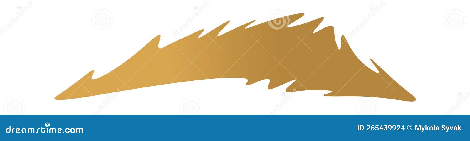 Blonde Bushy Curved Eyebrow Flat Icon Stock Vector - Illustration of ...