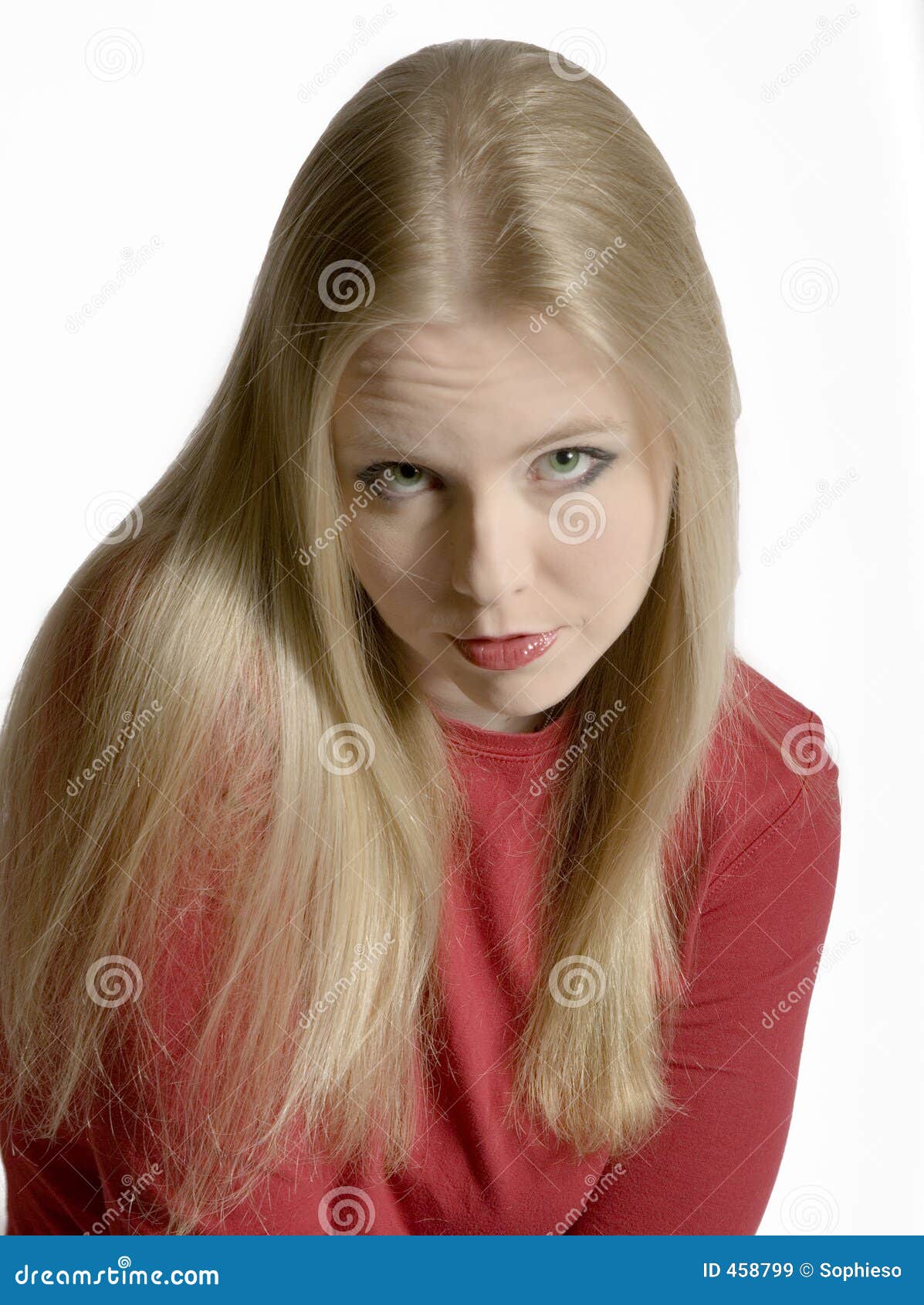 Blonde Di Pouty Immagine Stock Immagine Di Timido Casuale 458799