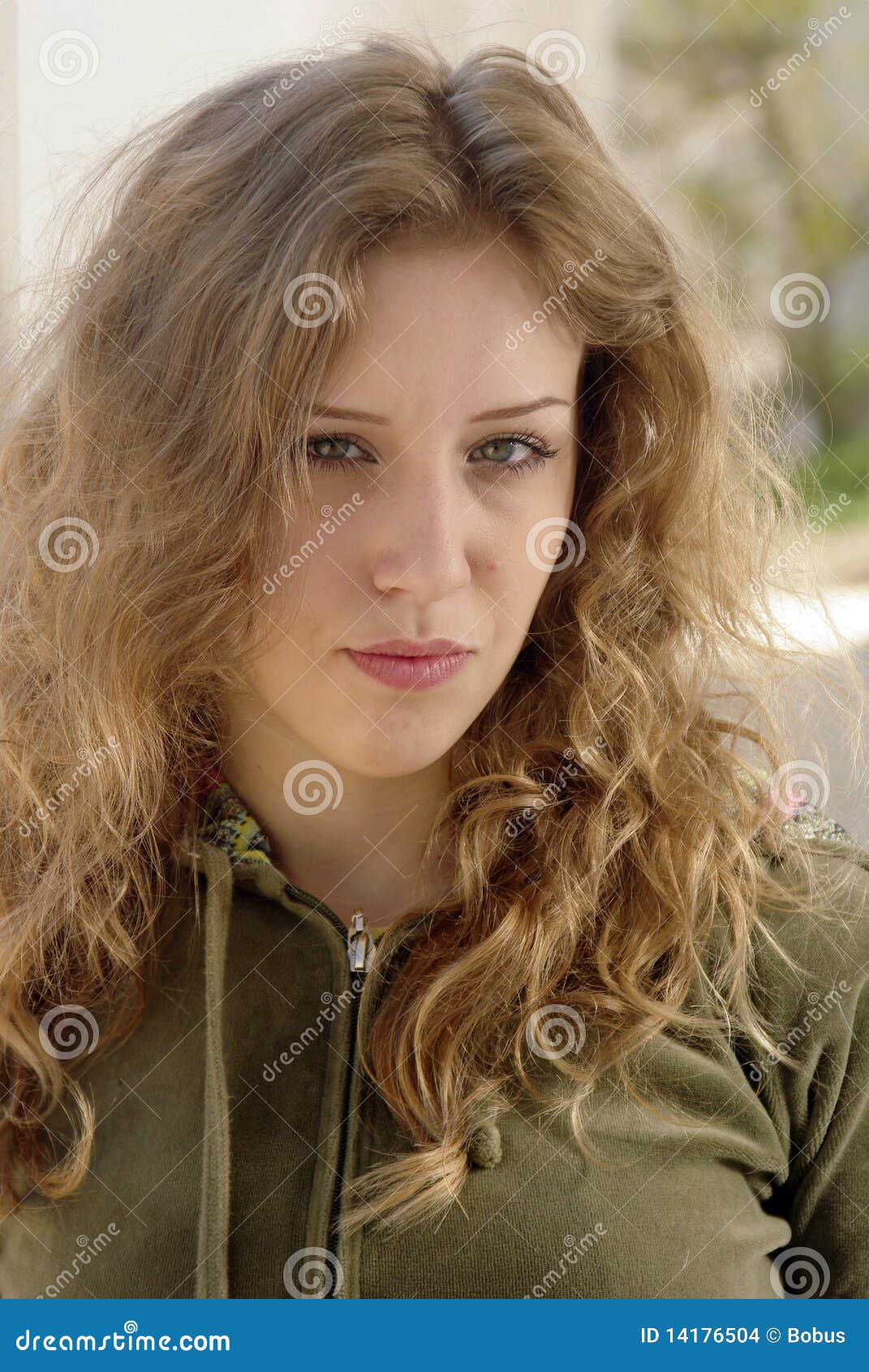 Blonde Distrustful Face Expression Stock Photo - Image of expression ...