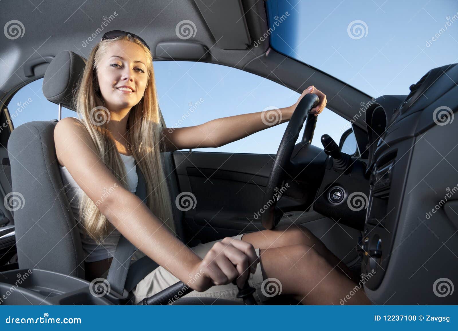 Blonde driver stock photo. Image of person, blond, adult - 12237100