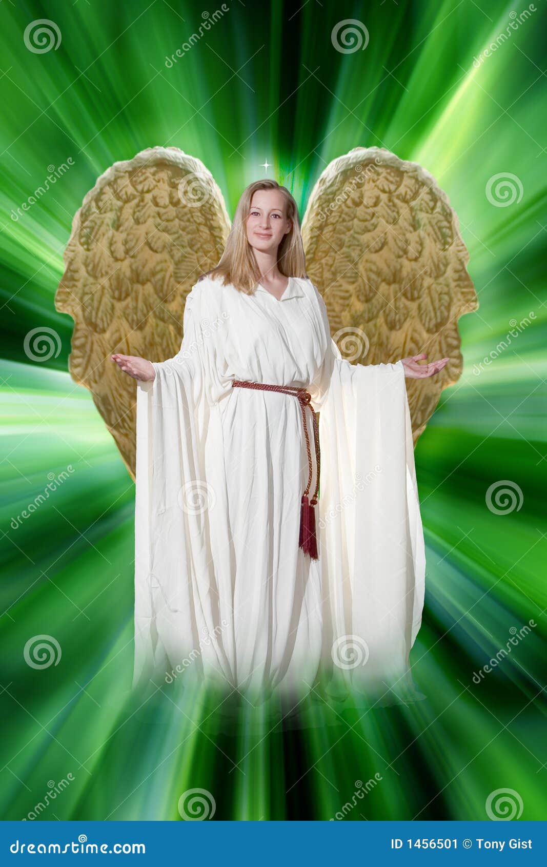 Blonde Earth Angel AA stock image. Image of religion, earth - 1456501