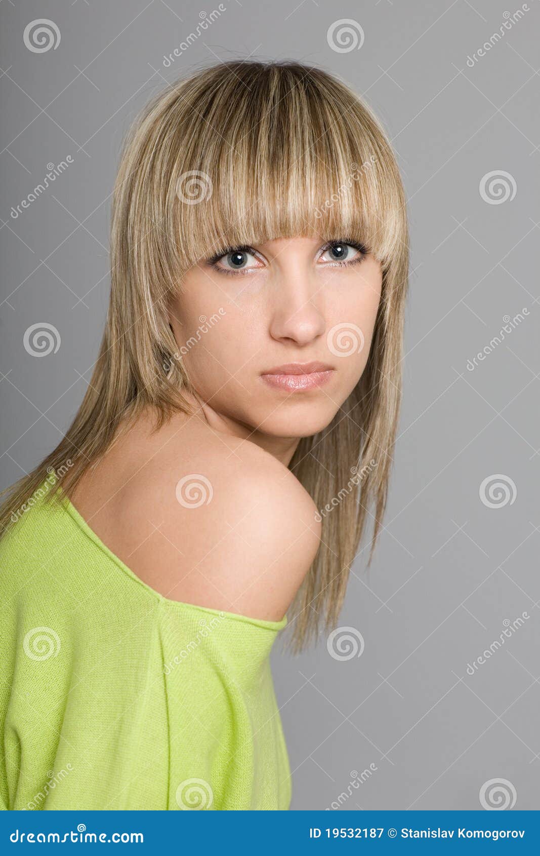Blonde Girl Stock Image Image Of Hairdo Caucasian Isolated 19532187