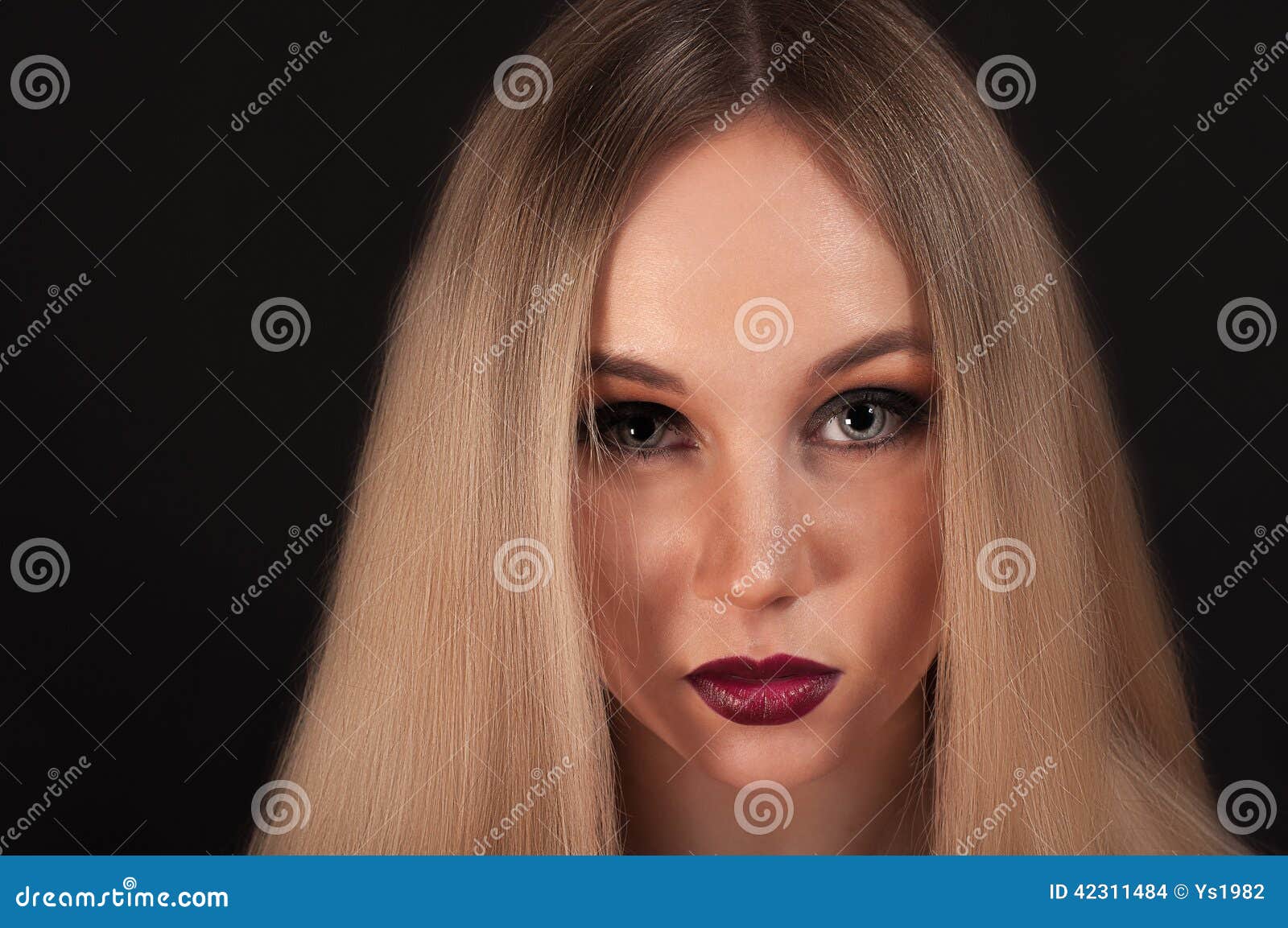 A Blonde Gothic Priestess in the Dark. Stock Photo - Image of fantasy ...