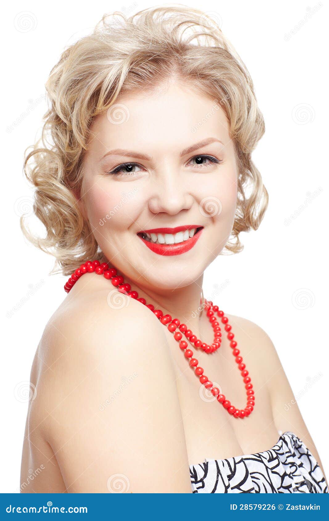 Blonde size plus model stock photo. Image of hairdo, cute - 28579226