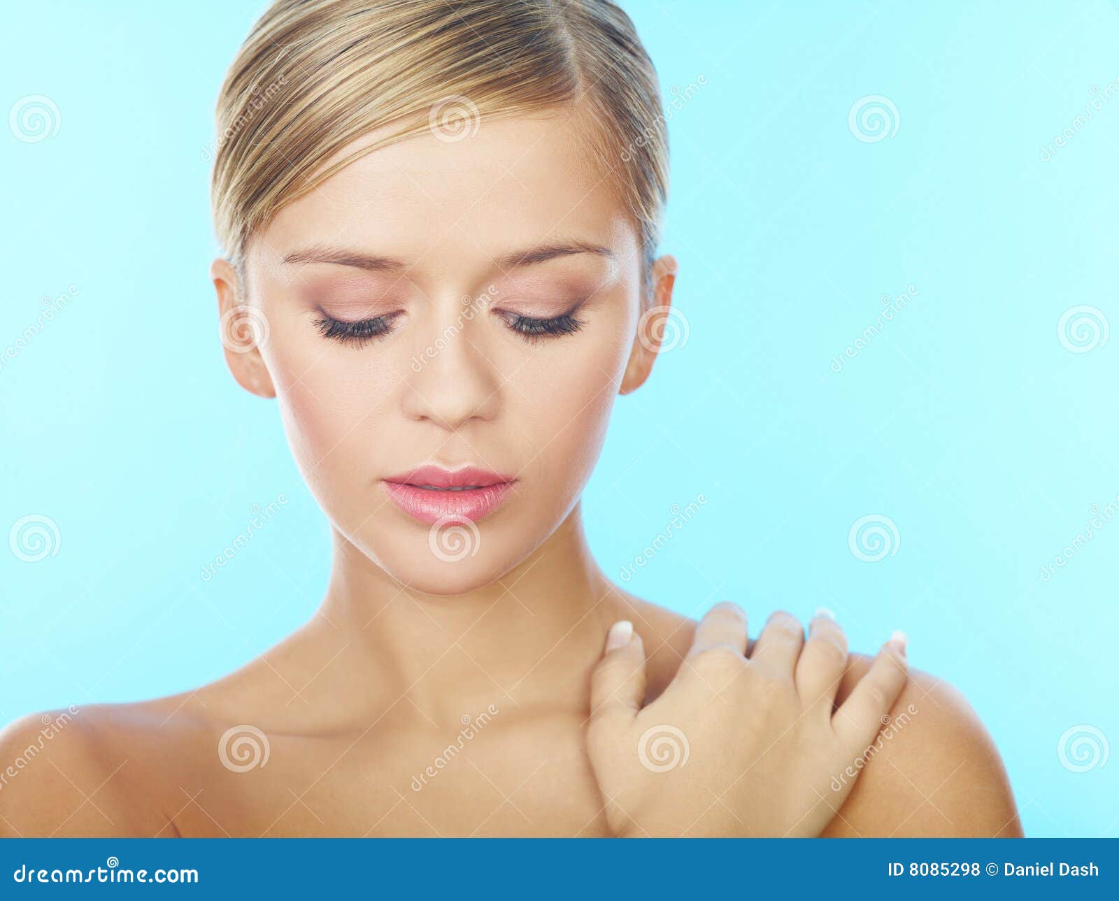 Blonde Sweety stock foto. Image of schoon, sensueel, gezicht - 8085298