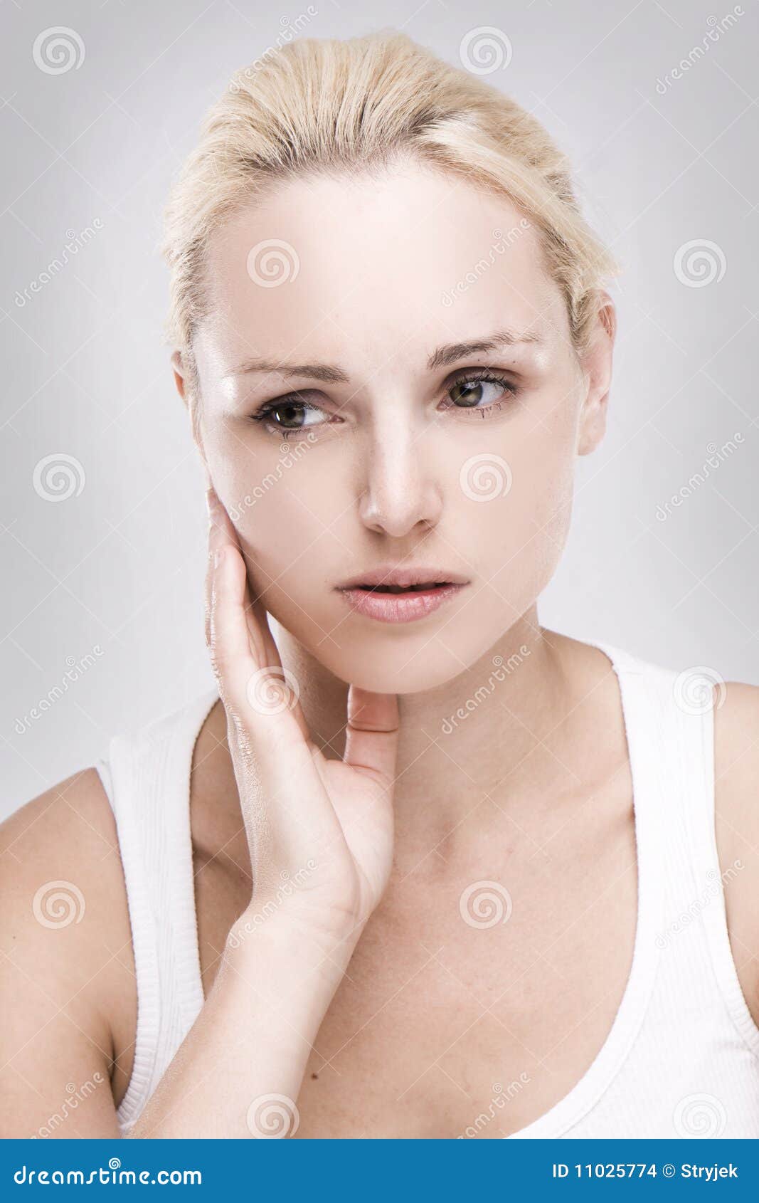 Blonde Woman with Toothache Stock Photo - Image of people, girl: 11025774