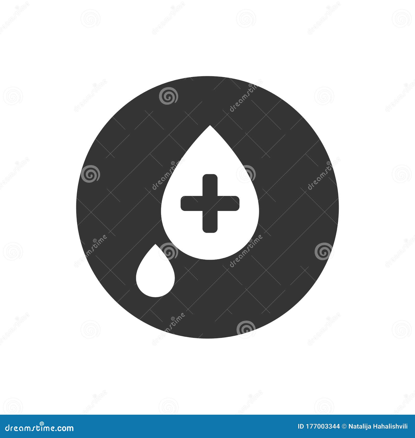 Blood Aid Bold Line Vector Icon in Flat Style Stock Vector ...
