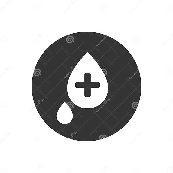 Blood Aid Bold Line Vector Icon in Flat Style Stock Vector ...