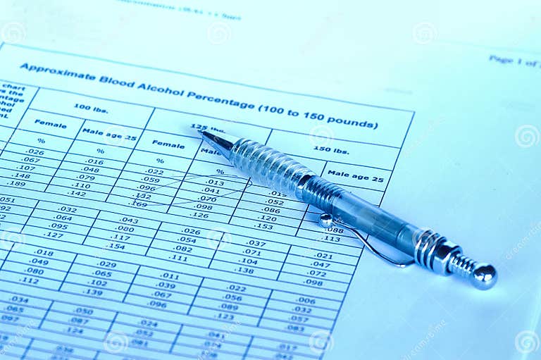 Blood alcholol level chart stock photo. Image of blue, alcohol - 596324
