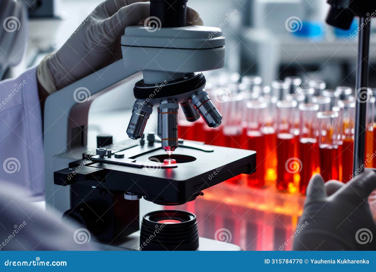 Blood Analysis in High Definition Stock Illustration - Illustration of ...