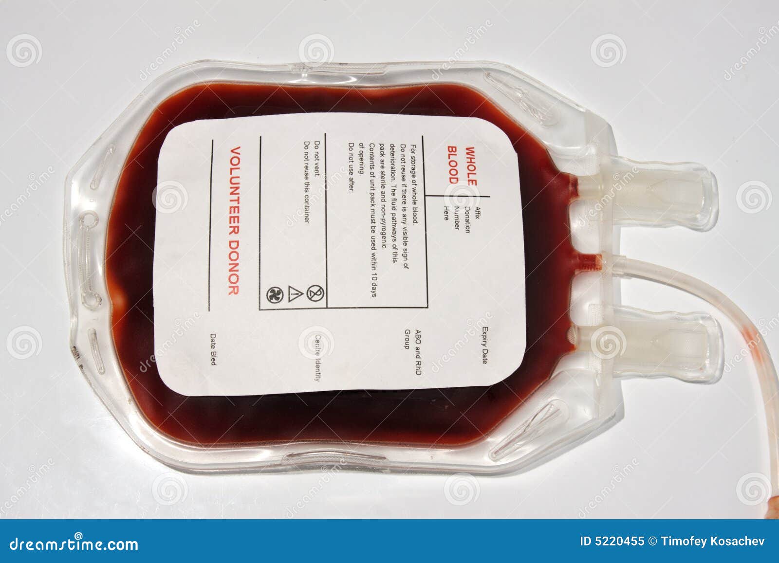 Blood bag stock image. Image of donation, transferring - 5220455