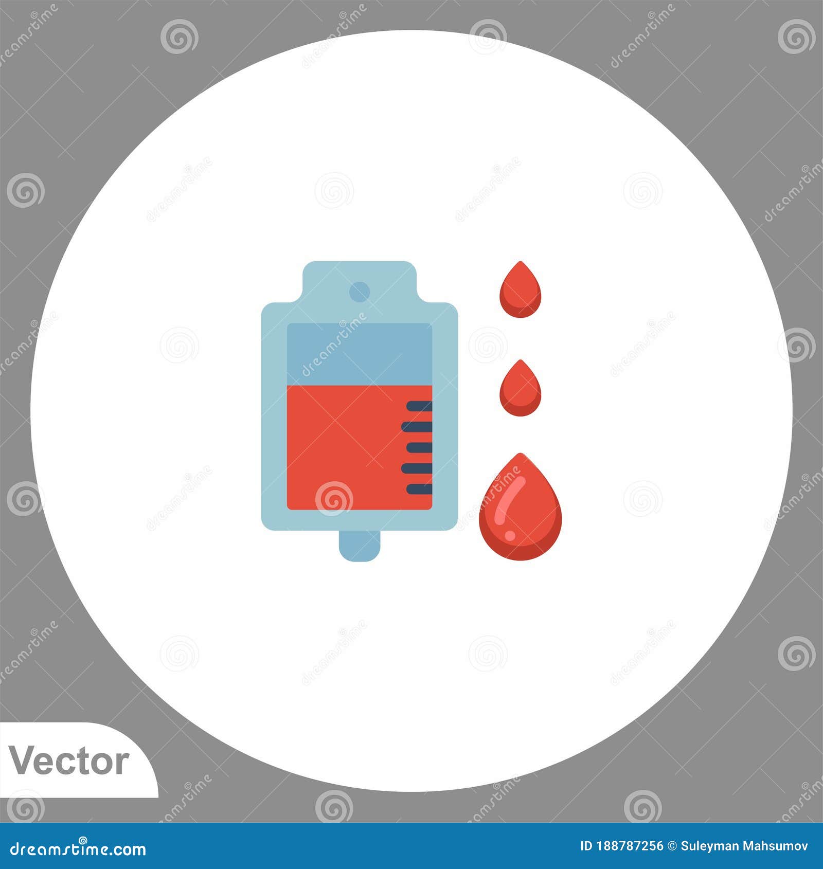 Blood Bag Vector Icon Sign Symbol Stock Vector - Illustration of ...