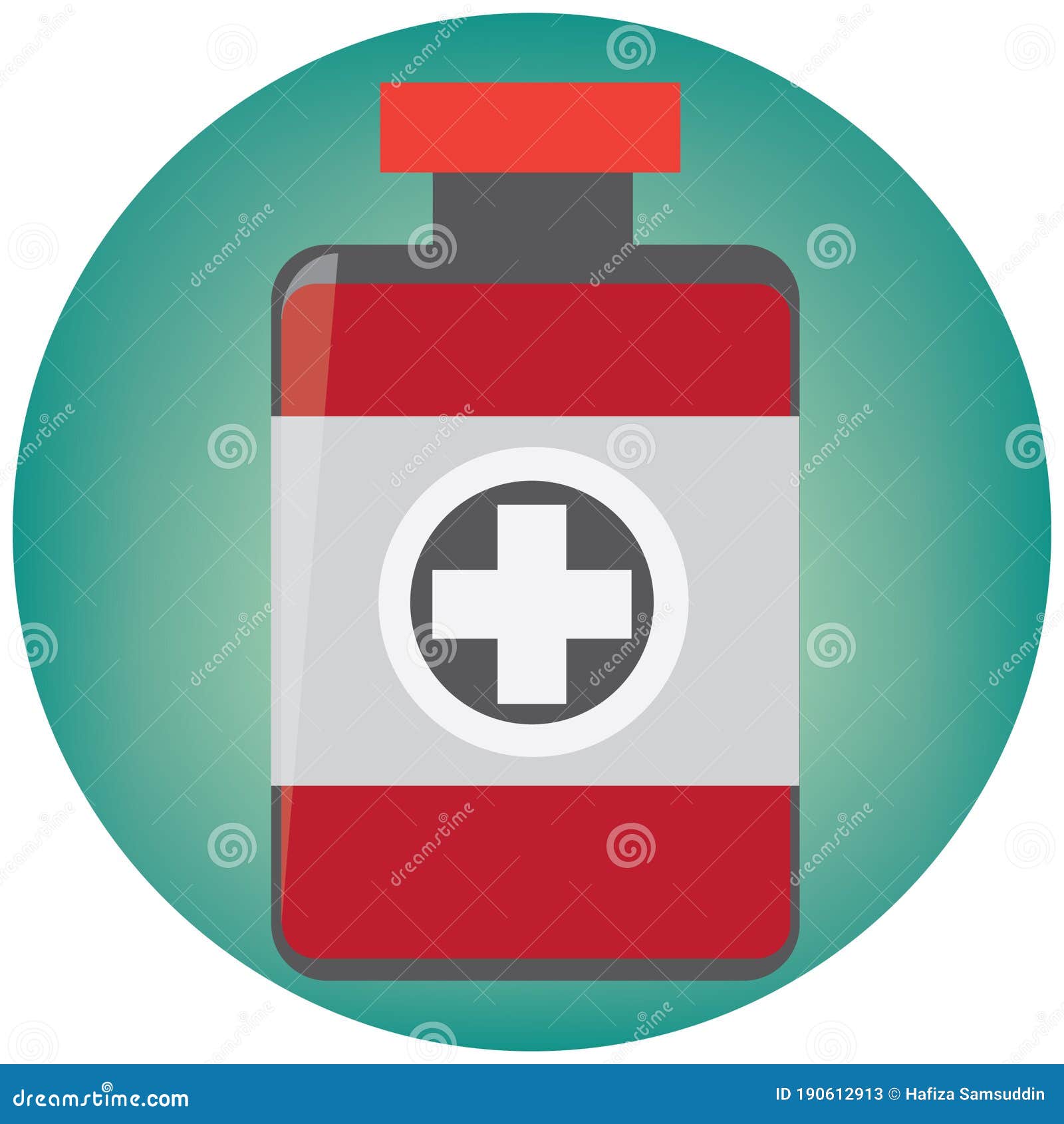 Blood Bottle. Vector Illustration Decorative Design Stock Vector ...