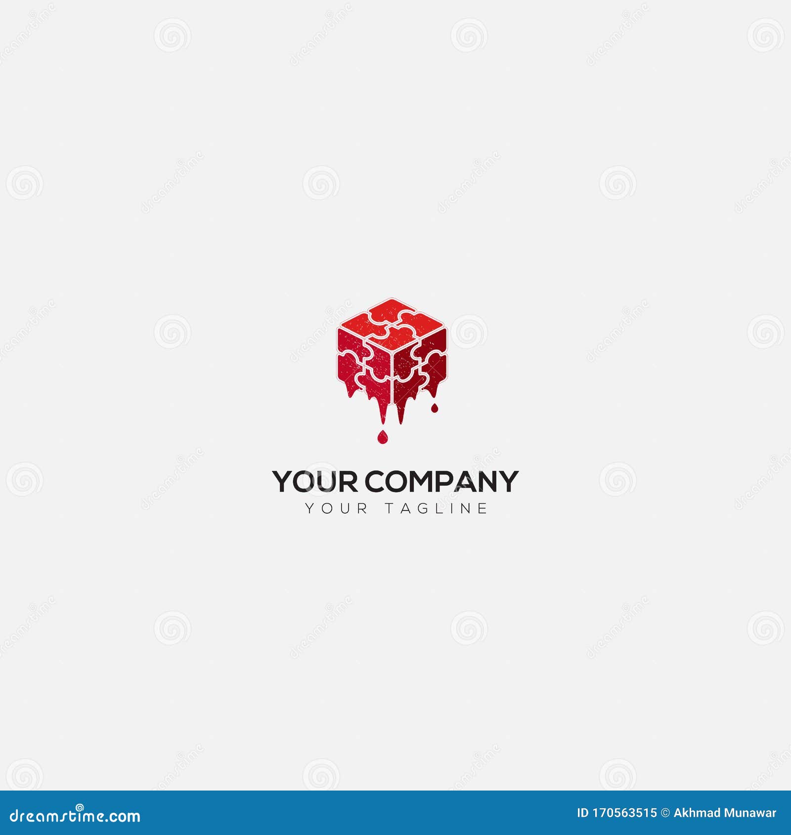 Blood on the Box Logo Magic Box Logo Stock Vector - Illustration of ...