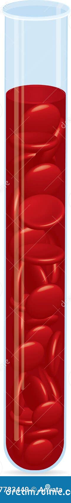 Blood Cell Test Tube Vector Stock Vector - Illustration of science ...