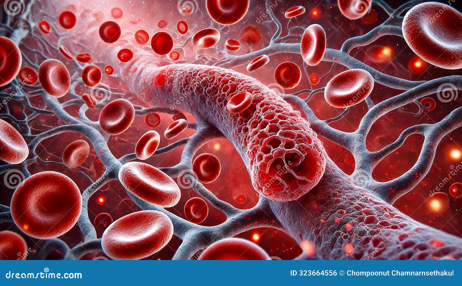 Blood Cells Affected by Sickle Cell Disease,irregular, Sickle-shaped ...
