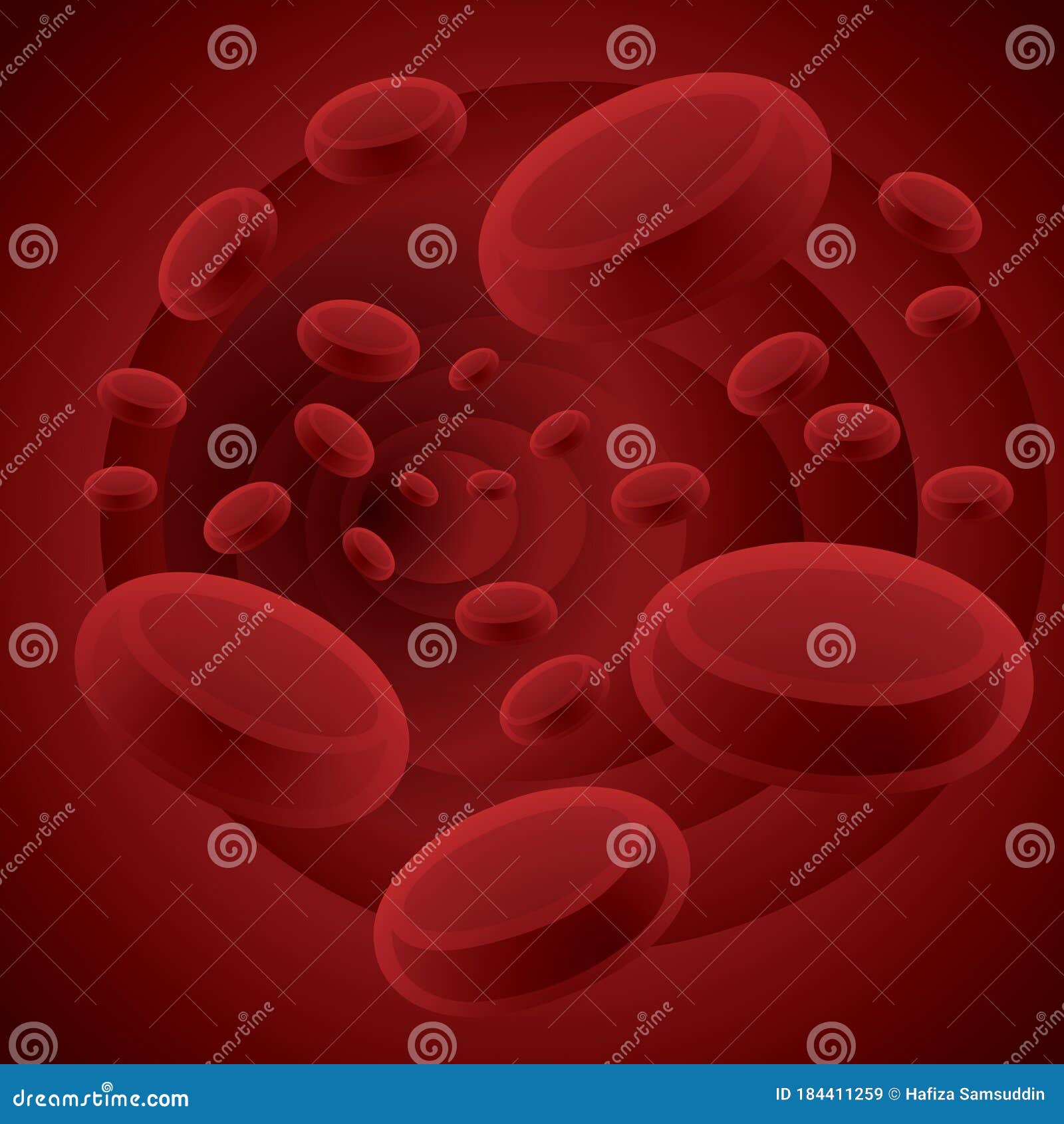 Blood Cells Background. Vector Illustration Decorative Background ...