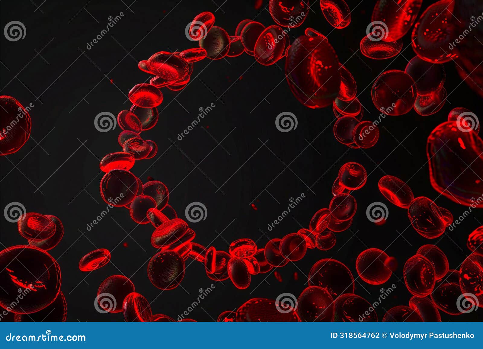 Blood cells in a circle stock photo. Image of liquid - 318564762