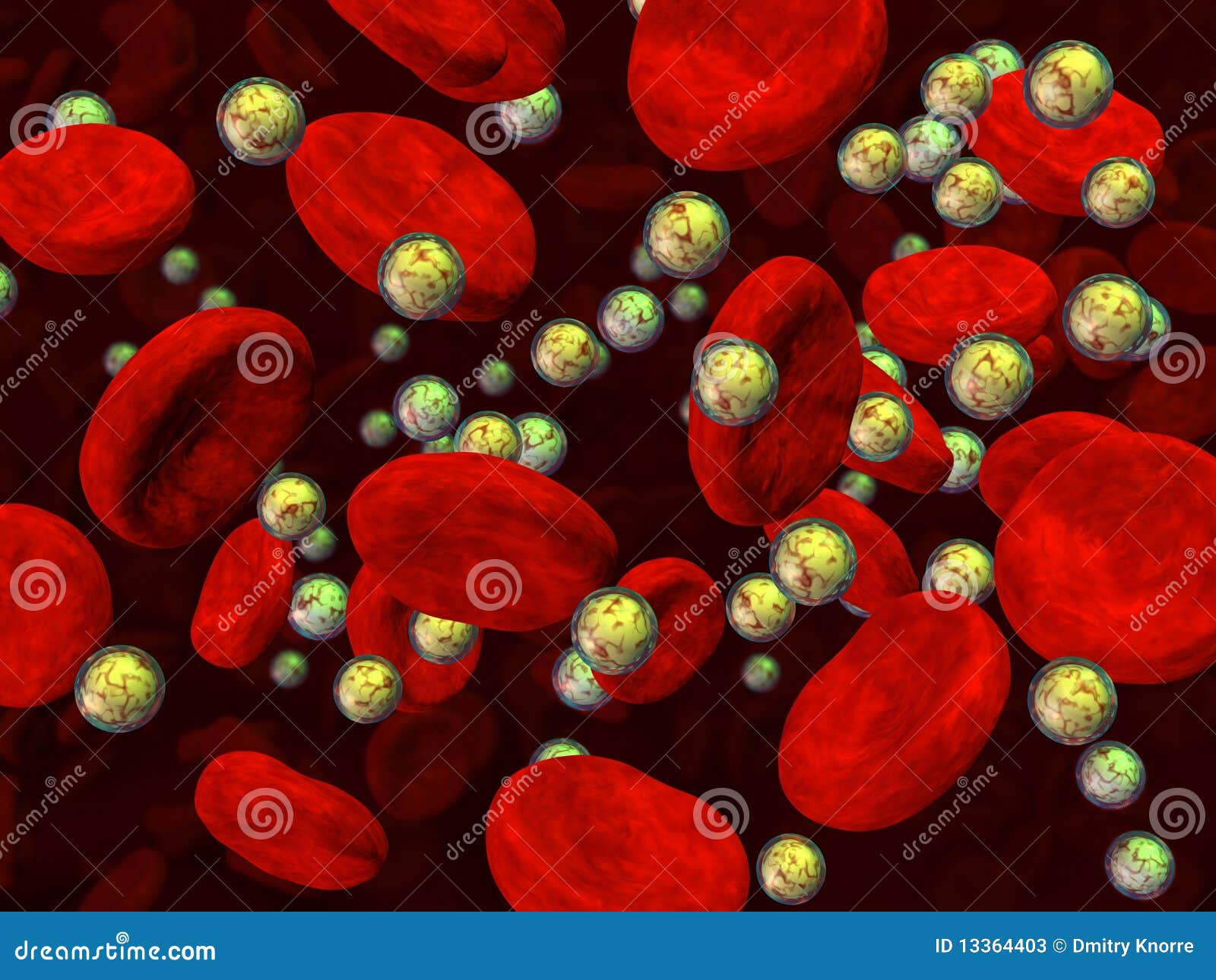 Two Droplets Of Red Blood Indicating Increase In HDL And Decrease In ...
