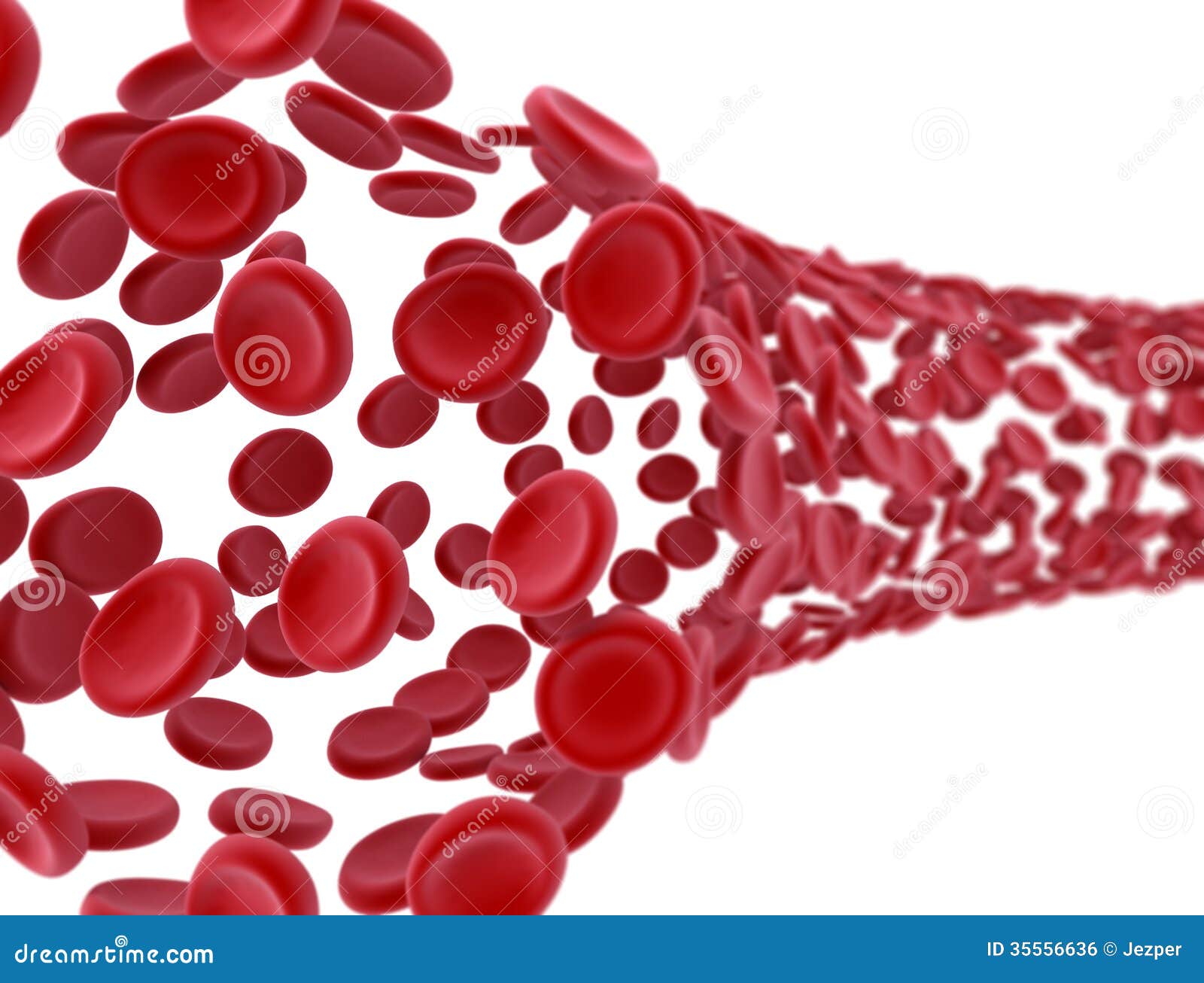 Blood cells flow stock illustration. Illustration of heart - 35556636