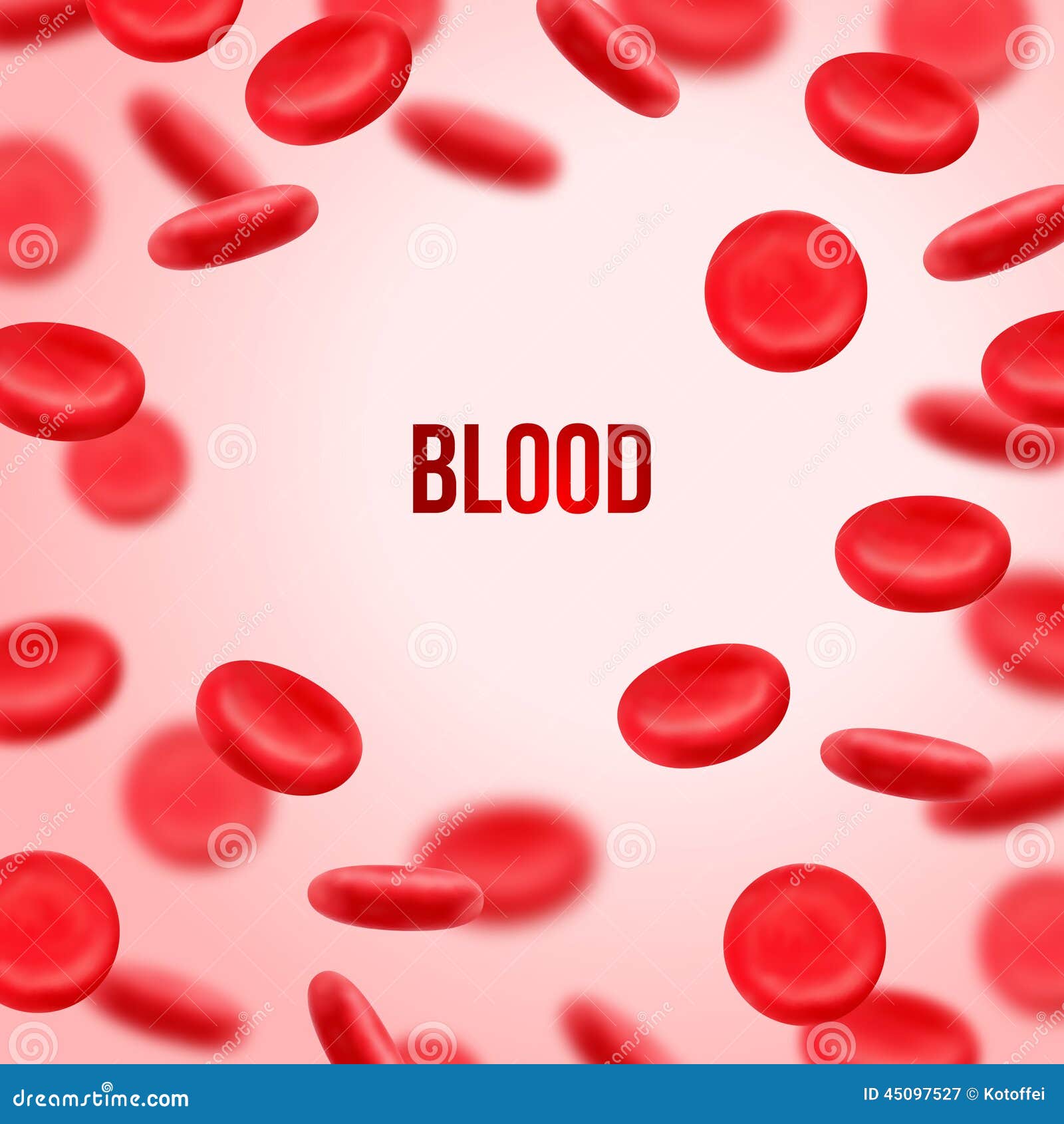 Blood Cells. Medical Background Stock Vector - Illustration of closeup ...