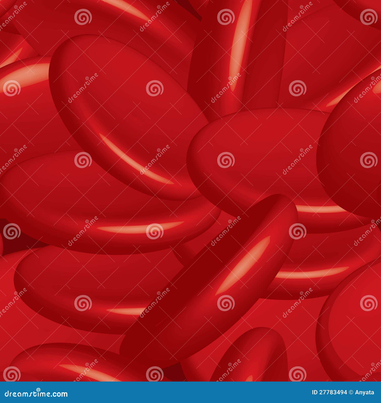 Blood cells seamless stock vector. Illustration of flow - 27783494