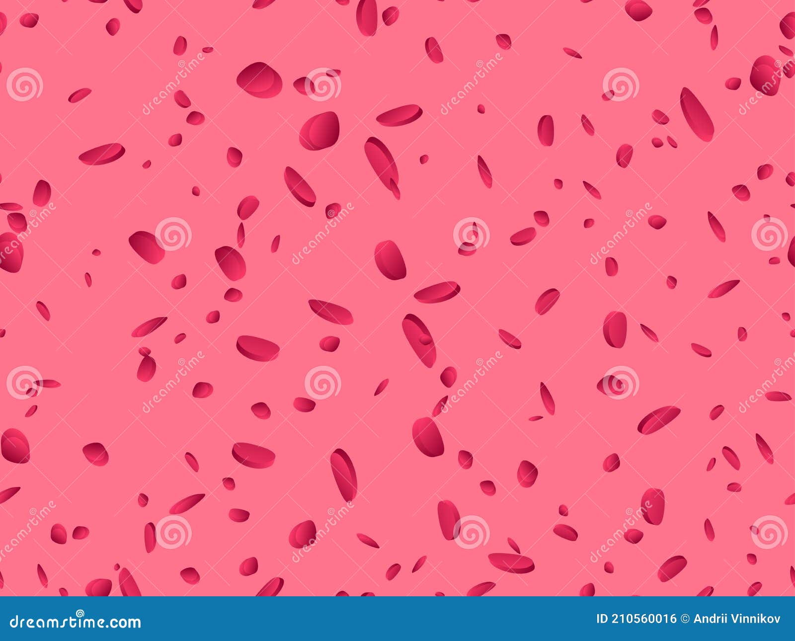 Blood Cells Seamless Pattern. Erythrocytes And Leukocytes And ...