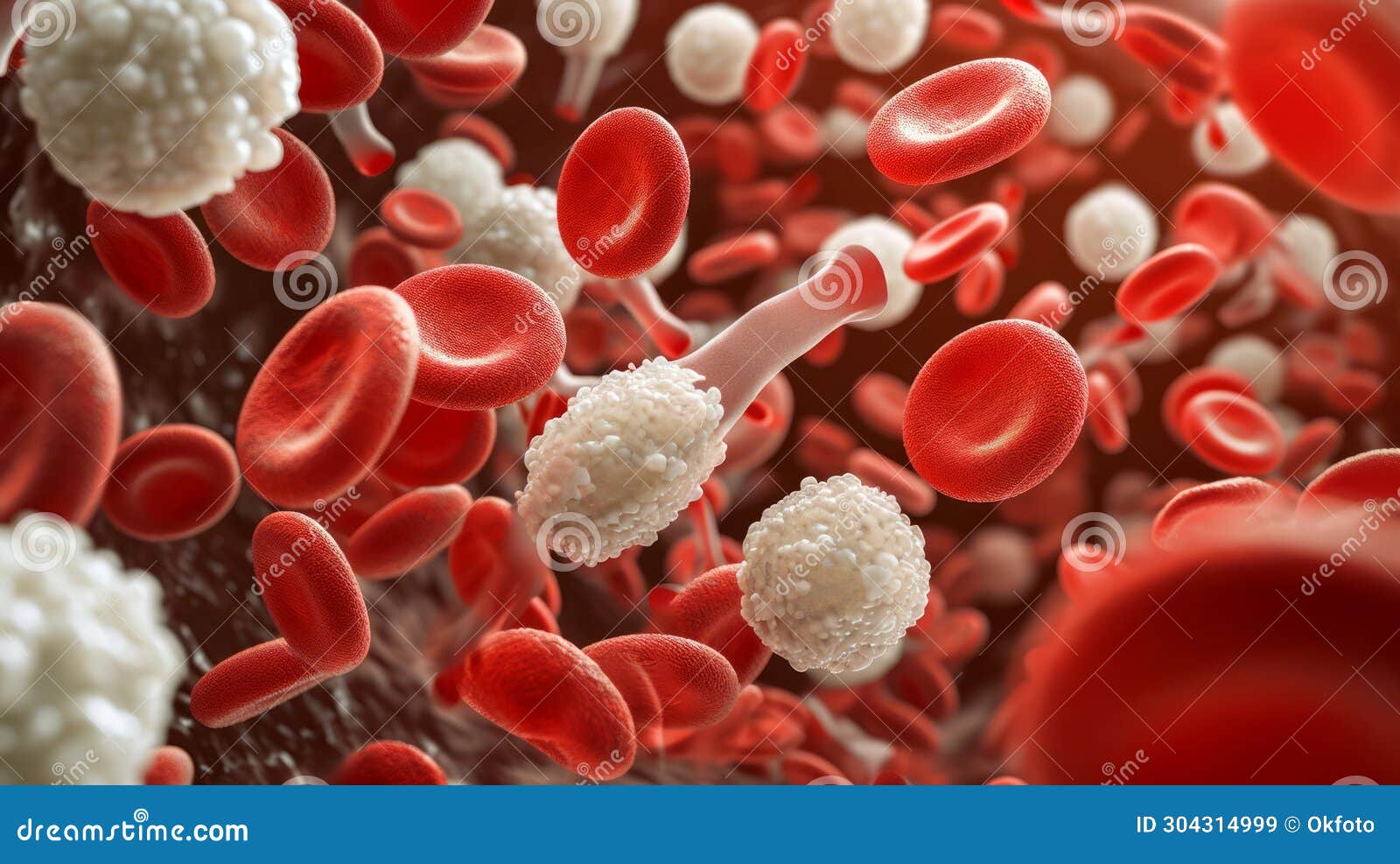 Blood Cells Under the Microscope, Red Blood Cells, White Blood Cells ...