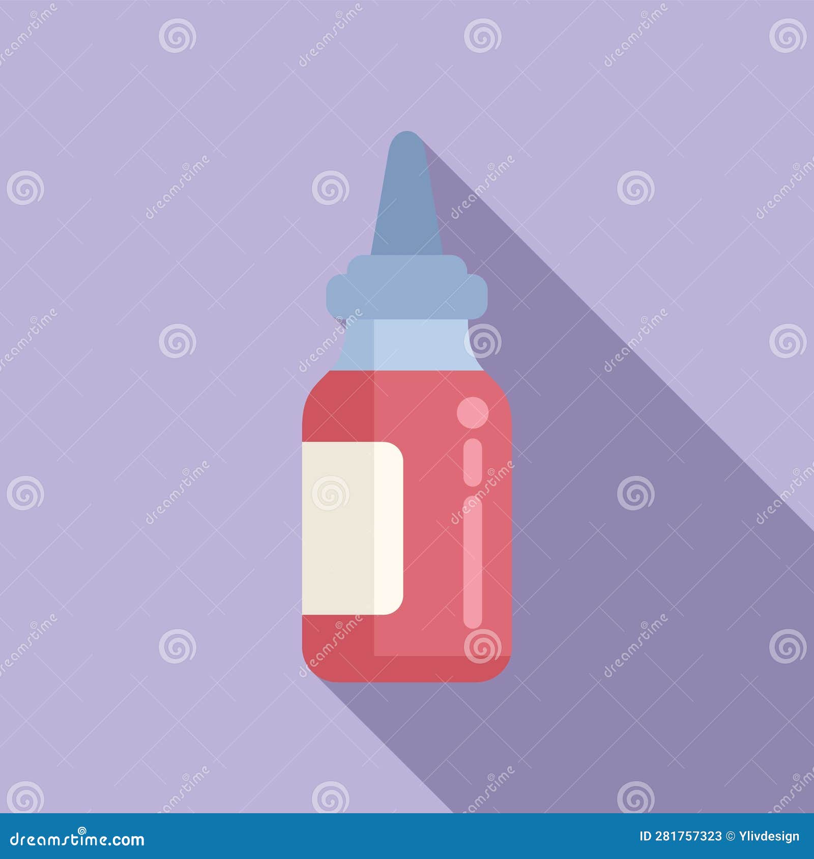 Blood Check Bottle Icon Flat Vector. Corona Test Stock Illustration ...