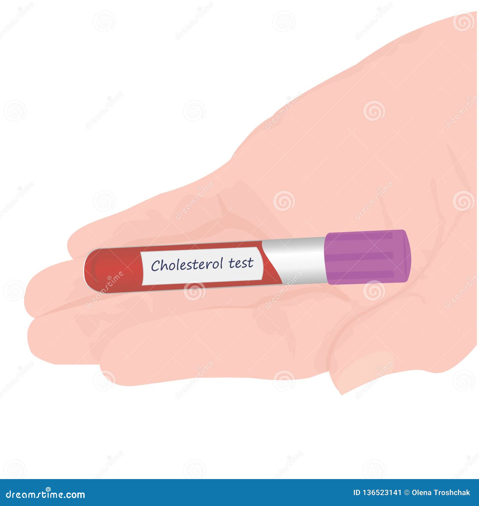 Cholesterol Test Black Icon Concept. Cholesterol Test Flat Vector ...