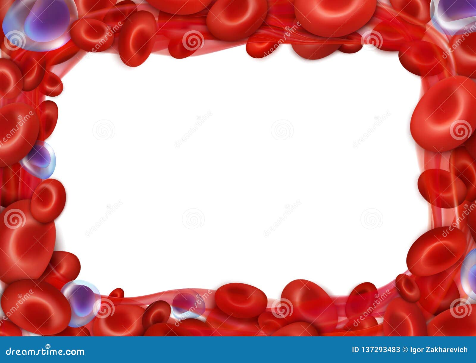 Blood Circulation. Vector Rectangular Frame Stock Image | CartoonDealer ...