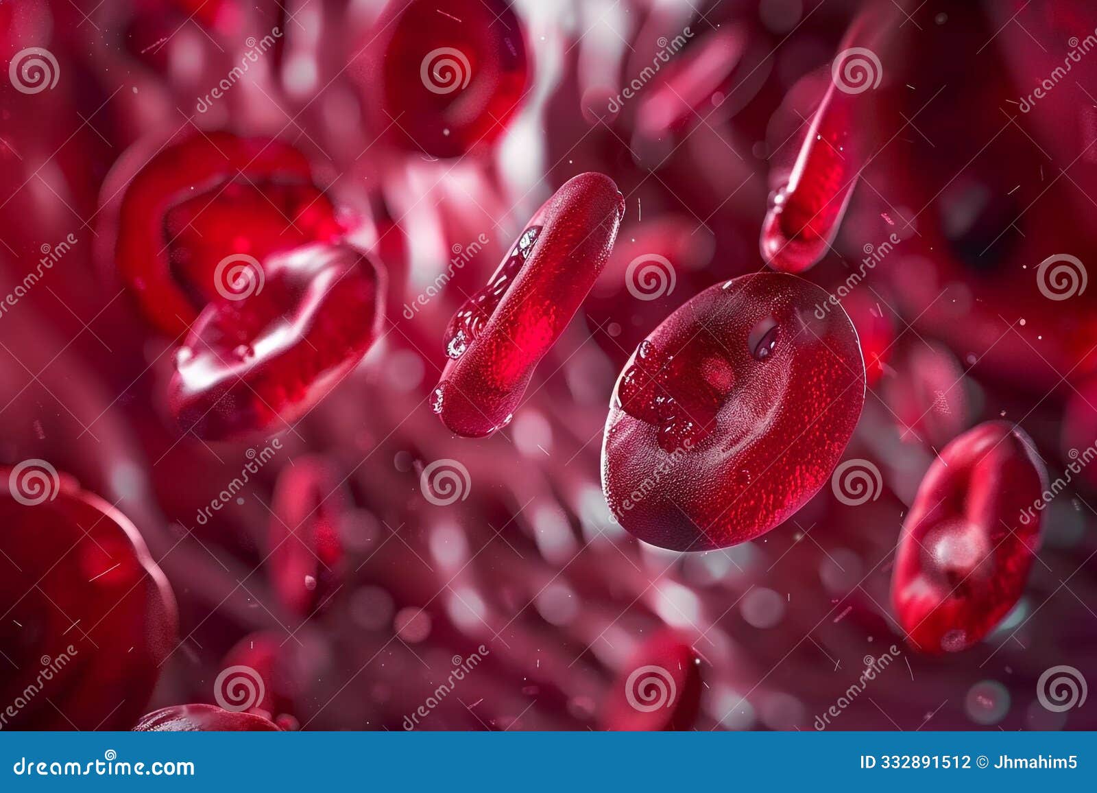 3D Clot Formation In Narrowing Artery Visualization Royalty-Free Stock ...