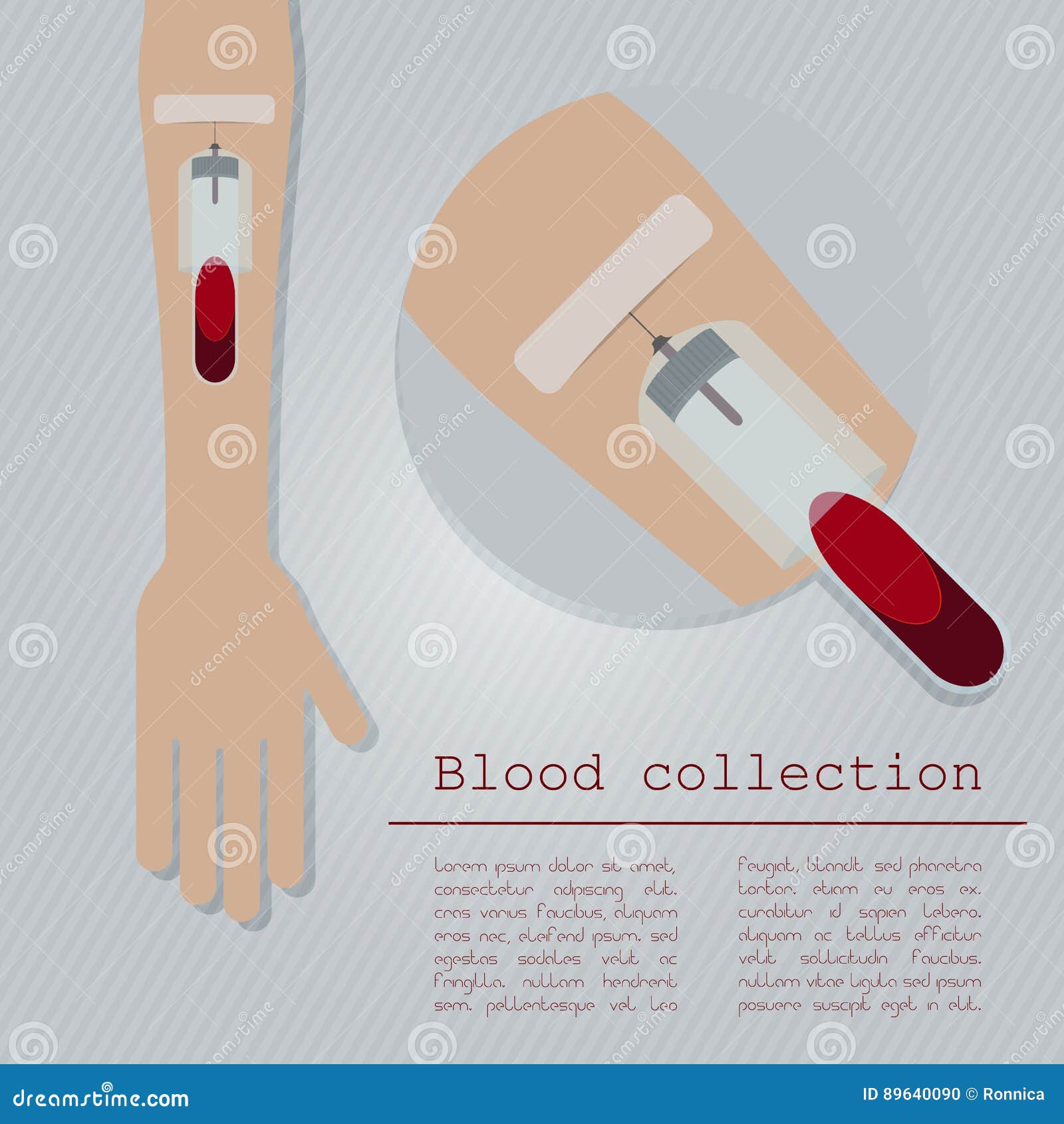 Blood Collection Concept Cartoon Vector | CartoonDealer.com #89596779