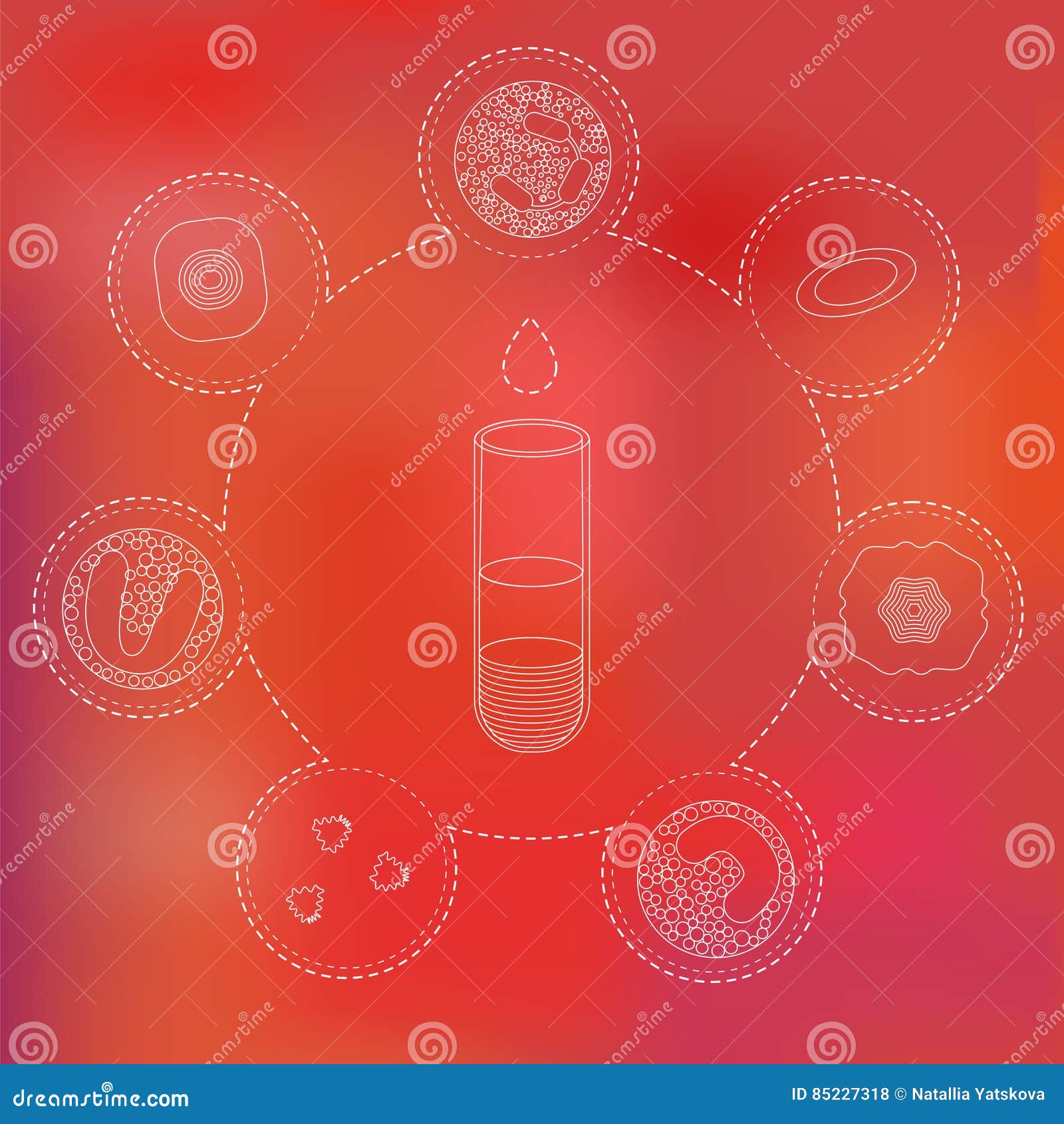 Blood Count Test Cartoon Vector | CartoonDealer.com #87373955