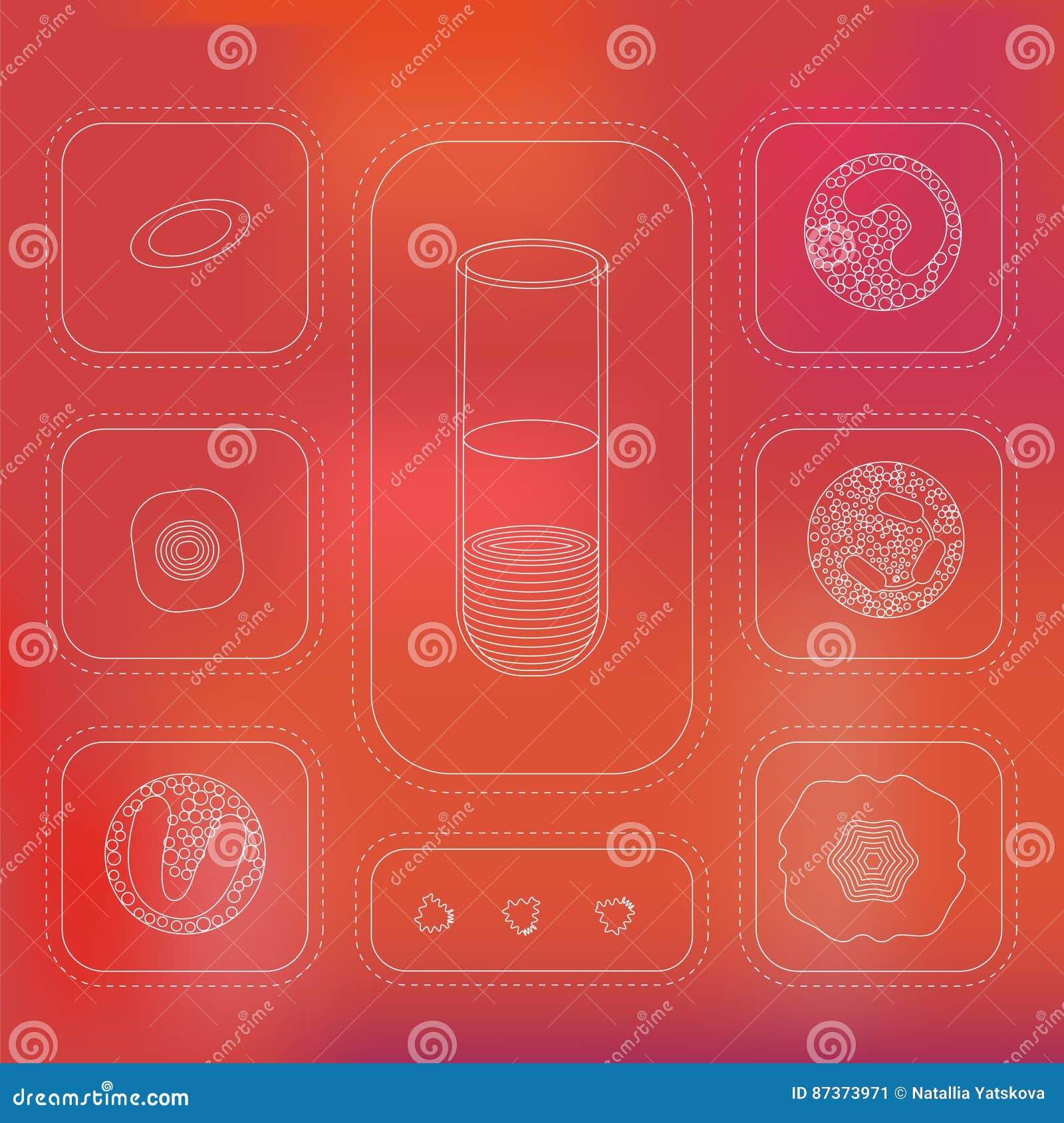 Blood count test stock vector. Illustration of infographic - 87373971