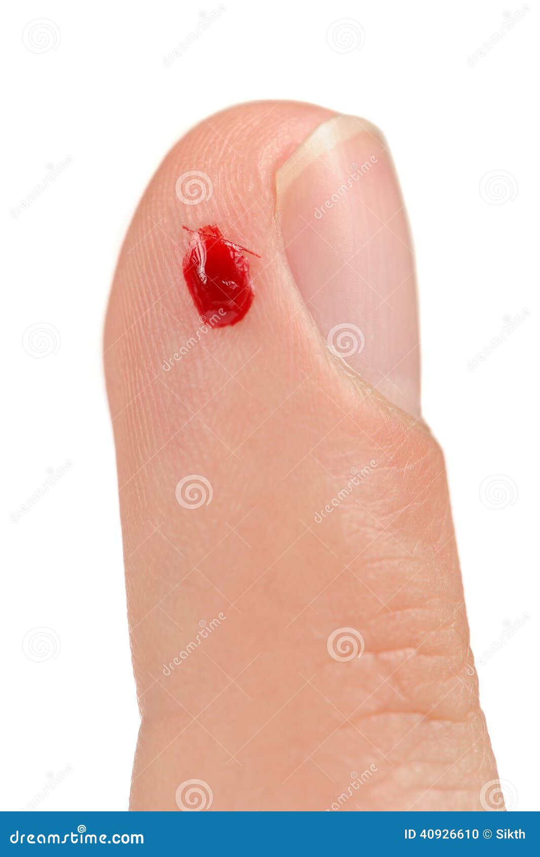 Blood on Cut Finger stock photo. Image of macro, health - 40926610