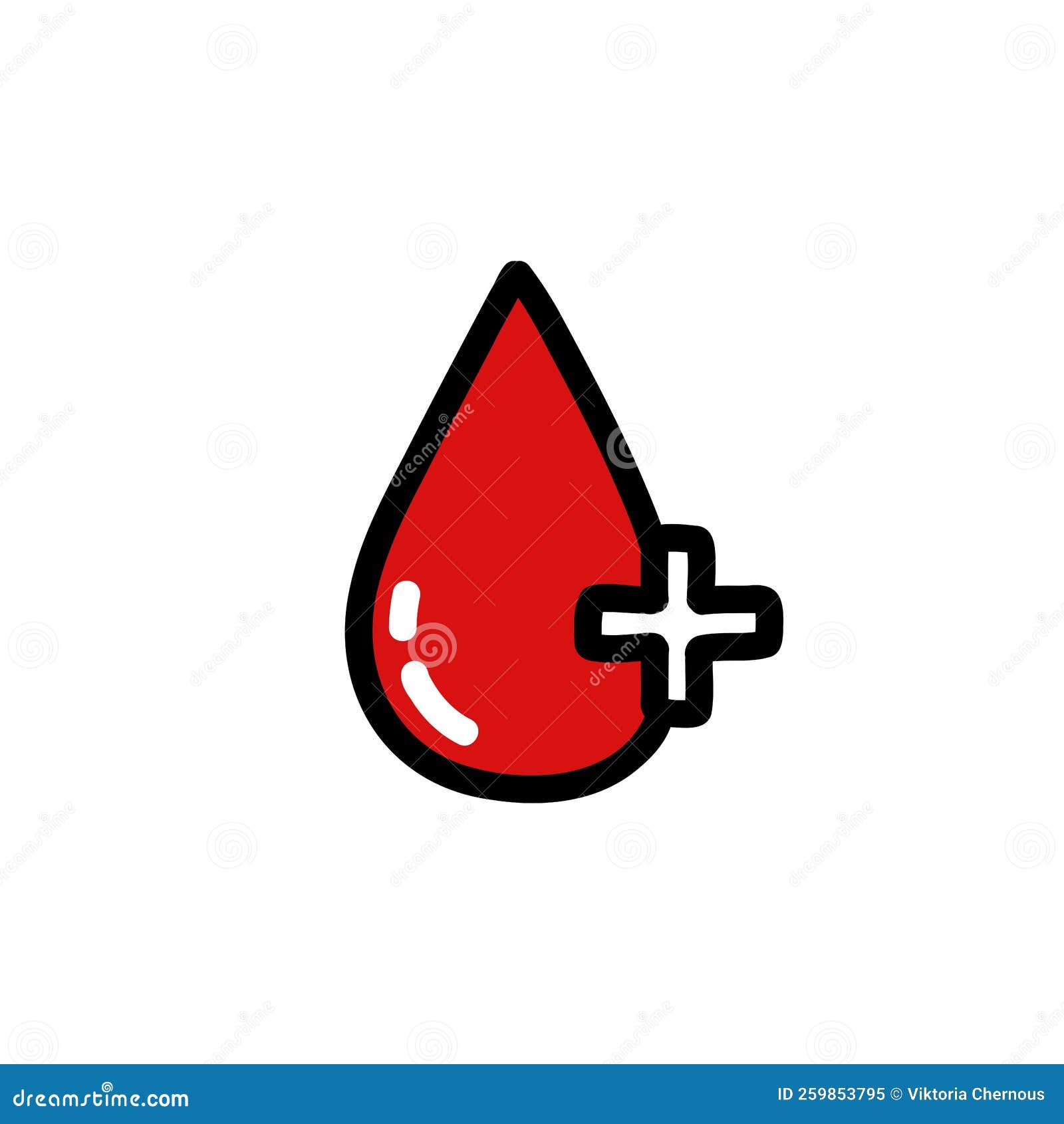 Blood Donation Doodle Icon, Vector Color Line Illustration Stock Vector ...