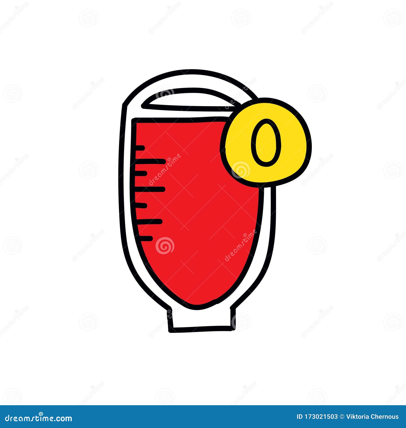 Blood Donation Doodle Icon, Vector Illustration Stock Illustration ...
