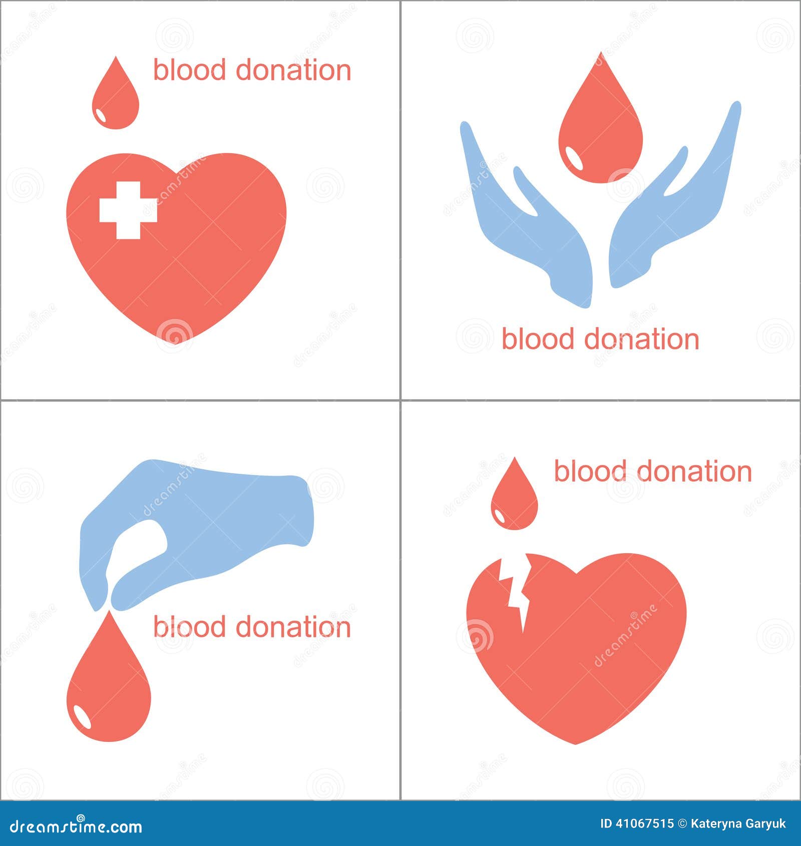 Blood donation icons stock vector. Illustration of help - 41067515