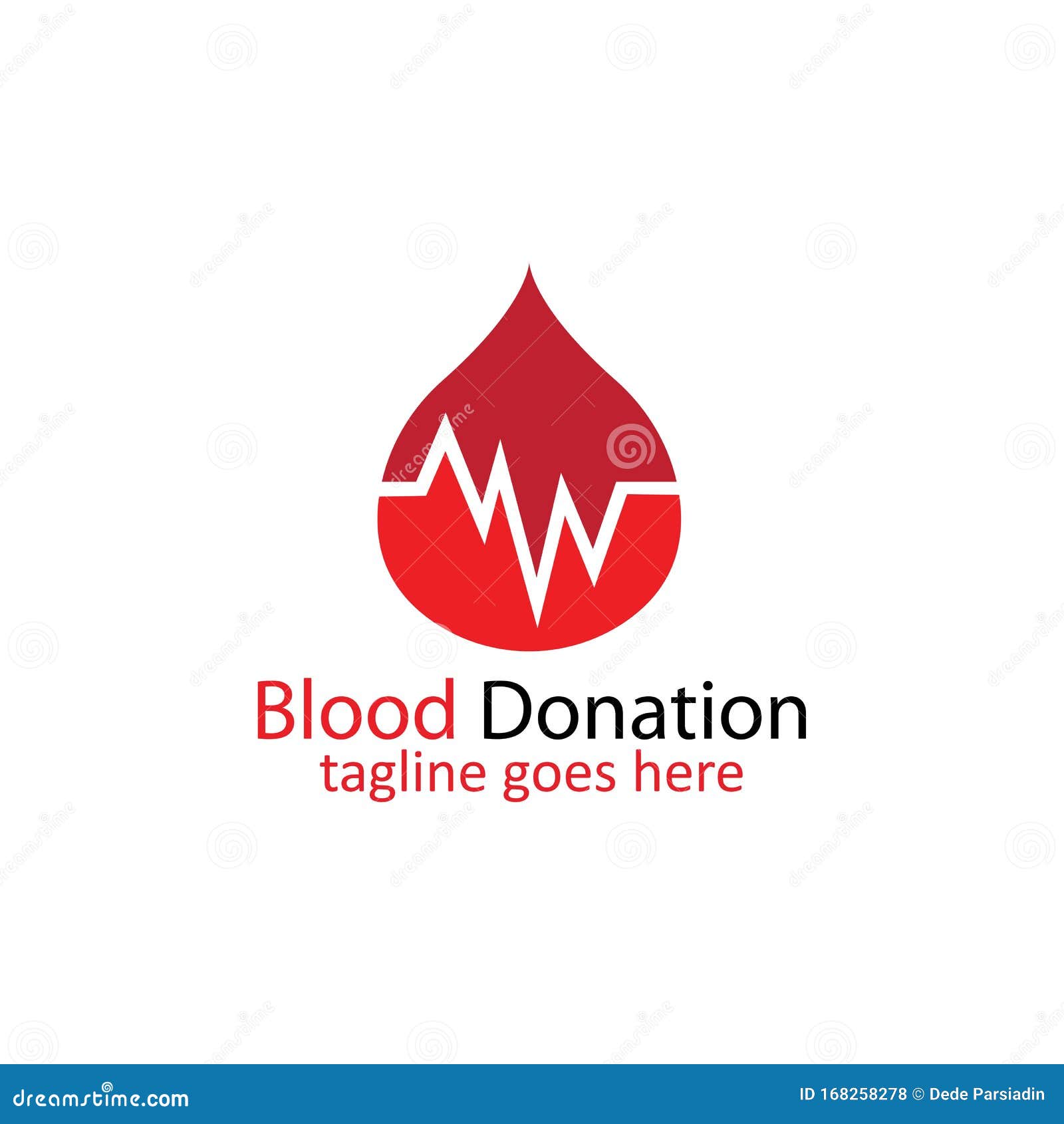 Blood Donation Logo Template Design Vector Stock Vector - Illustration ...