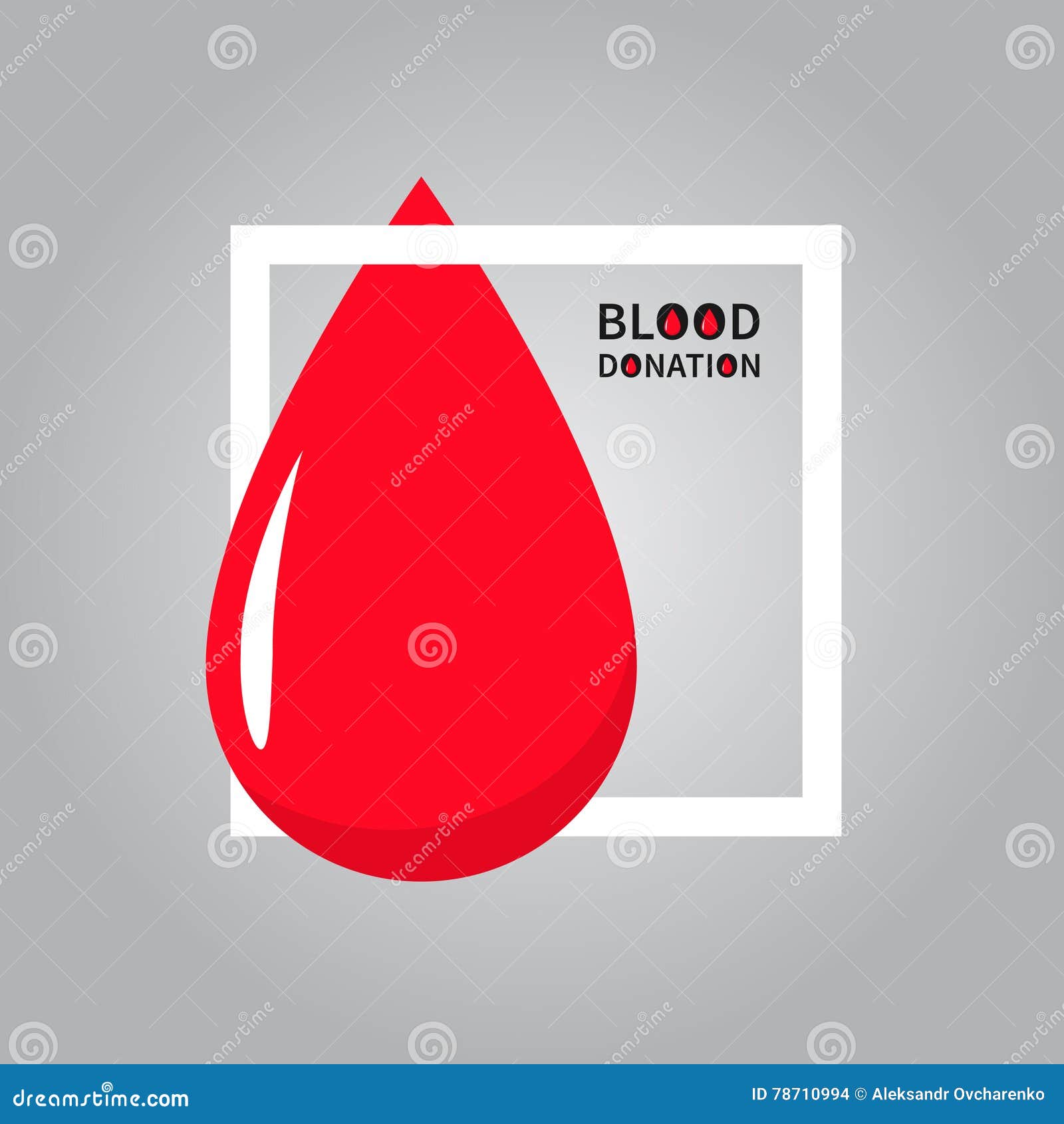 Blood Donation Phrase with Red Drop Stock Vector - Illustration of drop ...