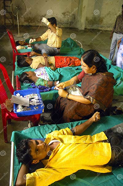 Blood Donation Programme in India. Editorial Stock Photo - Image of ...