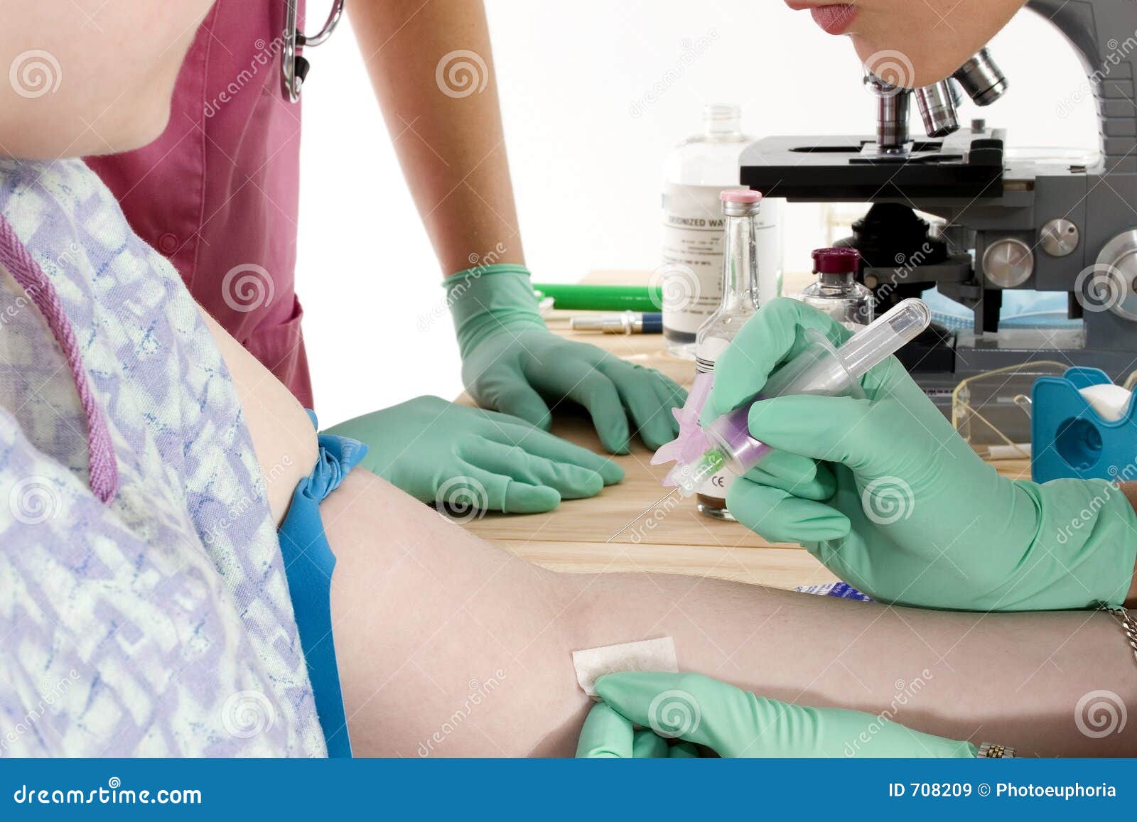 Blood Draw stock image. Image of needle, female, technician - 708209