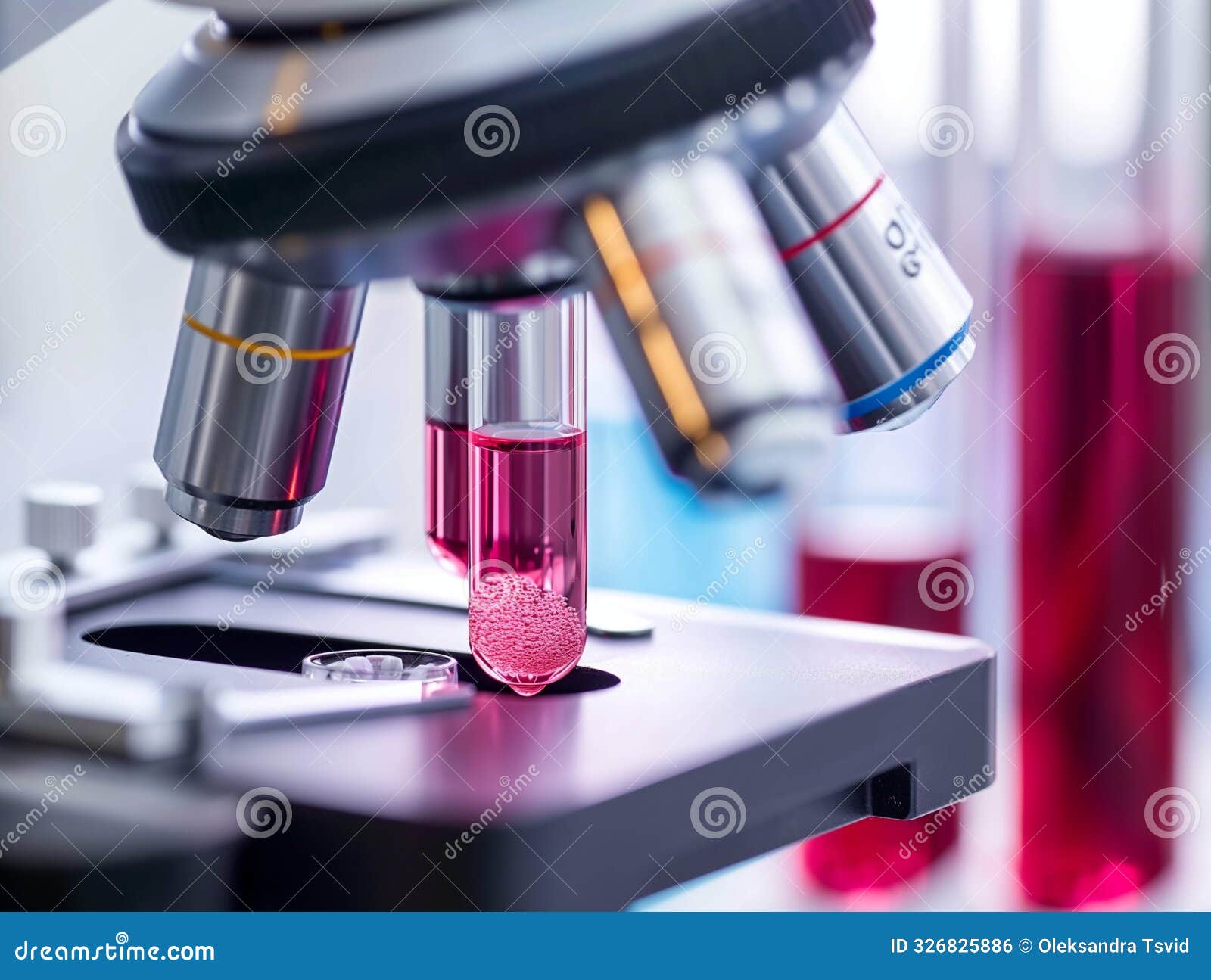 Blood Drawing Equipment in Laboratory for Analysis Stock Photo - Image ...