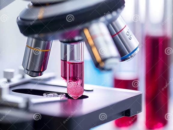 Blood Drawing Equipment in Laboratory for Analysis Stock Photo - Image ...