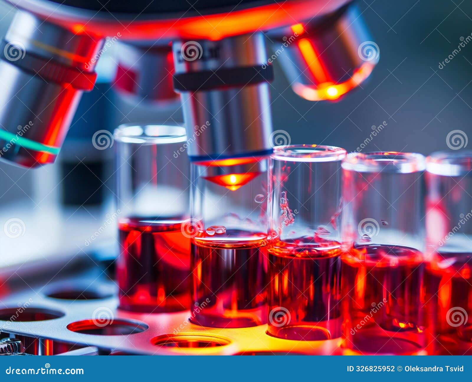 Blood Drawing Equipment in Laboratory for Analysis Stock Photo - Image ...